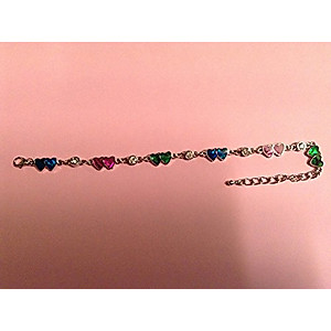 SHELL OF THE SEA, DOUBLE HEART PAUA SHELL & CZ STONE INLAYED BRACELETS