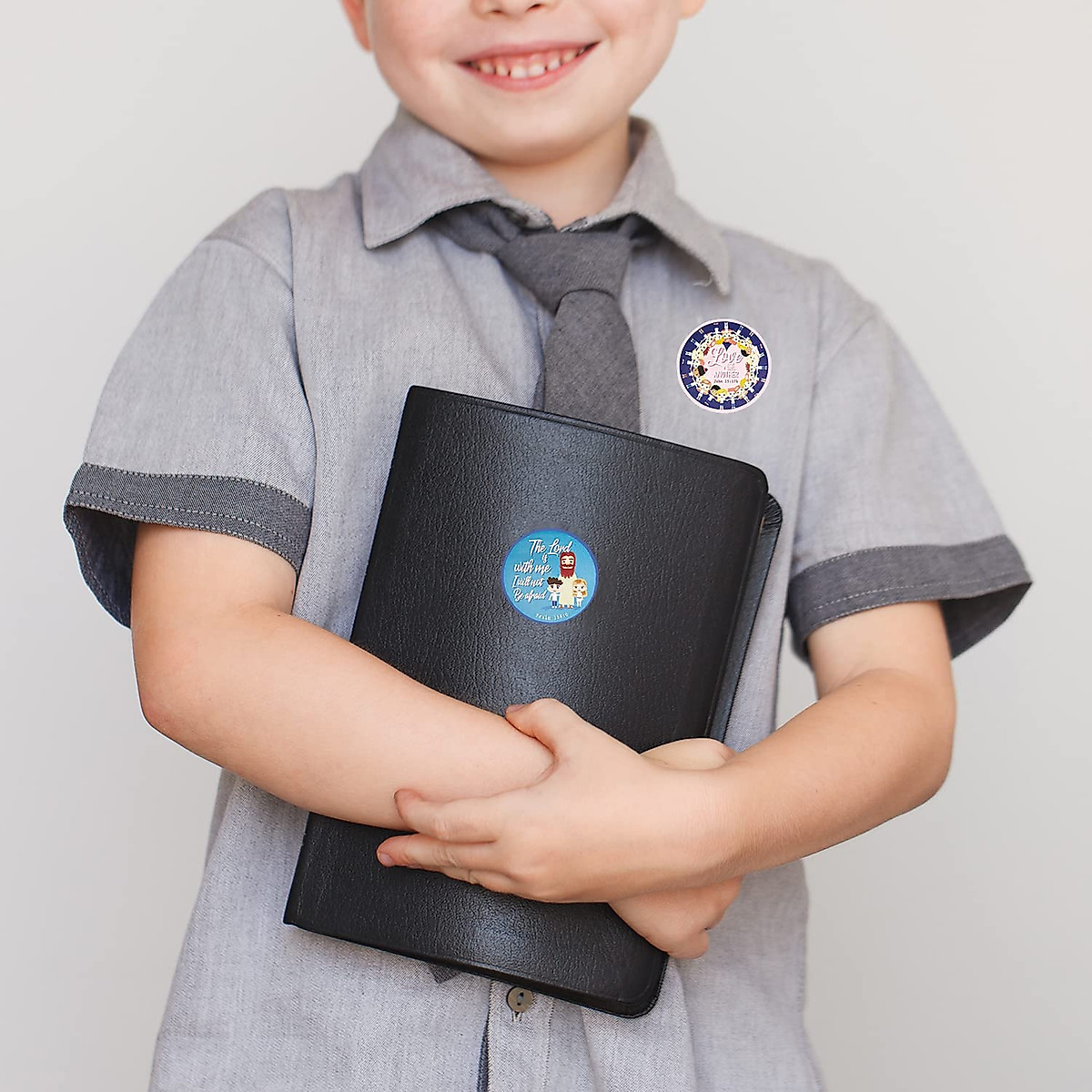 Storrianne Christian Bible Stickers for Kids,1000Pcs 1 Inch Adhesive Jesus Stickers Christian Scripture Quotes for Church Activities, Sunday School Supplies