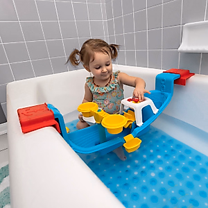 Step2 Nautical Rain Showers Bath Set, Kids Water Table & Sand Activity Sensory Playset, Summer Outdoor Toys, 8 Piece Water Toy Accessories, for Toddlers 1.5+ Years Old