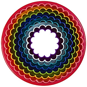 Progressive International Biscuit Set of 7 Cookie Cutters, 1 Pack, Multicolor