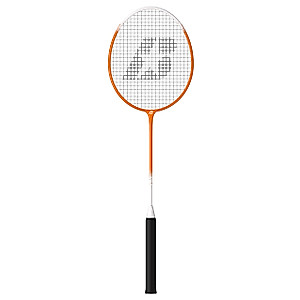 Baden | Champions | Portable Badminton Set | Regulation Net + 3 Shuttlecocks + 4 Racquets + 1 Boundary + 1 Carry Bag | Orange/Gray