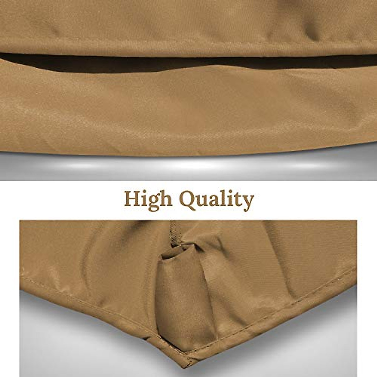BenefitUSA Umbrella Cover Canopy 13ft 8 Rib Patio Replacement Top Outdoor-tan
