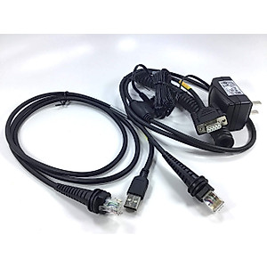 Honeywell/Xenon 1900G-HD (Hign Density) Barcode/Area-Imaging Scanner (2D, 1D, PDF, Postal) Kit, Includes RS232 Cable, Power Supply and USB Cable (Renewed)