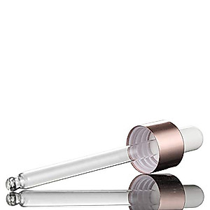 2 Pack 100ml/3.4 Oz,White Frosted Glass Dropper Bottle for Essential Oils,Empty Glass Liquid Holder With Pure Eye Dropper,Rose-Golden Caps Travel Perfume Cosmetic Container-Pipette&Funnel Included