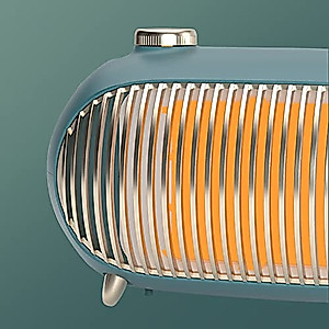 Outdoor Garden Heater Space Heater Mini Electric Space Heater Small PTC Ceramic Heater with Tip-Over And Overheat Protection Space Heaters Patio Heater (Color : Gold)