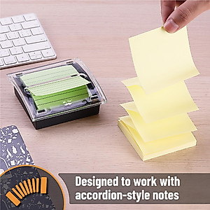 Mr. Pen- Pop Up Note Dispenser, 3"x 3", Black, Sticky Note Dispenser, Sticky Note Holder for Desk, Self-Stick Note Pad Holders, Sticky Note Pad Holder, Sticky Notes Holder for Desk