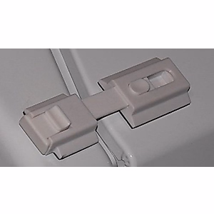 The Guardian Refrigerator Lock for Any Home Appliance, Used for Infants, Special Needs Children and Dementia Patients (Black) - One Lock