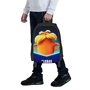 NALCKA The Anime Lorax Backpack Large Capacity Leisure Travel Backpack Book Bag Outgoing Daypack 12.5x5.5x16.5 inch