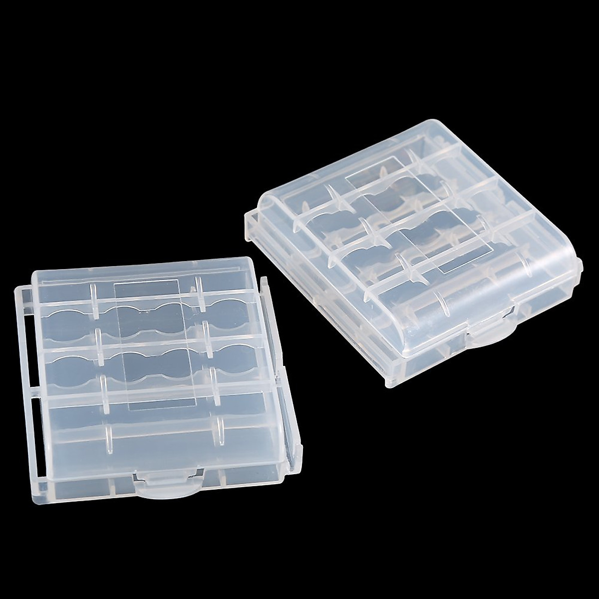 Battery Case,10 Pcs Multifunctional Transparent Hard Plastic Case Holder Storage Box for AA AAA Battery,for Travel, Camping, Hiking or at Home