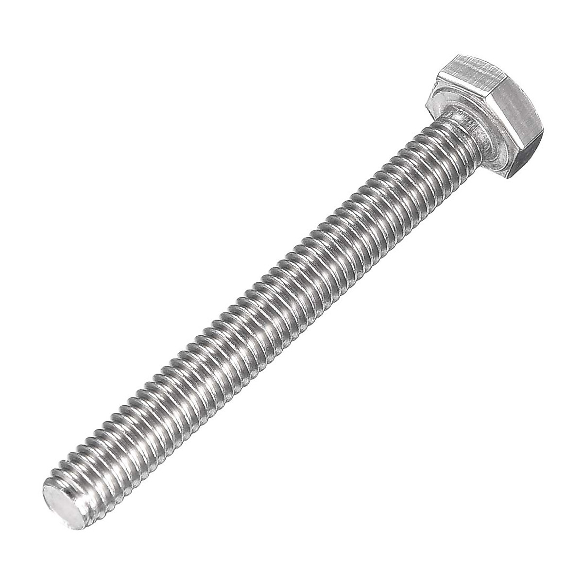 uxcell M6x50mm Hex Bolts 304 Stainless Steel Hexagon Left Hand Screw Bolt 2pcs
