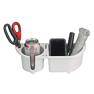 Seachoice Cruisin' Caddy, UV-Resistant Marine Boat Beverage and Item Organizer, White