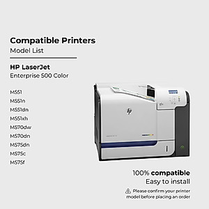 Do it Wiser Remanufactured Printer Toner Cartridge Replacement for HP 507X 507A CE400X CE400A - HP Laserjet Enterprise M551n M551dn M551xh M570dw M570dn M575c M575dn M575f (Black)