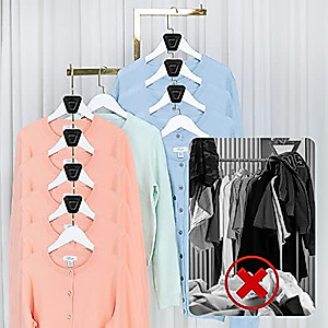 Clothes Hanger Connector Hooks,18 Pcs Clothes Hanger,Space Saving Hanger Hooks,Space Saving Closet Organizers,Wardrobe Organizers and Storage,Space Saving Hanger Extenders for Clothes,Room Essentials
