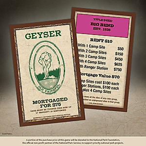 Monopoly National Parks 2020 Edition | Featuring Over 60 National Parks from Across The United States | Iconic Locations Such as Yellowstone, Yosemite, Grand Canyon, and More | Licensed Monopoly Game