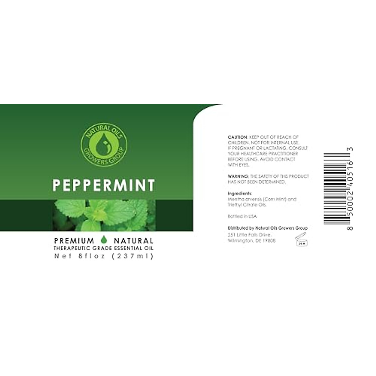 8 oz - Peppermint Essential Oil - Therapeutic Grade Peppermint Oil - 8 Ounce Bottle