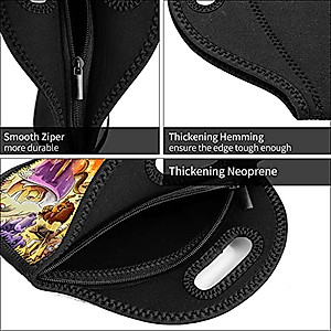 atgzfdr The Owl Anime House Lunch Bag Neoprene Zipper Lunch Box Insulated Picnic Bag Lightweight Tote Bags 11.4x11x5.5 Inches