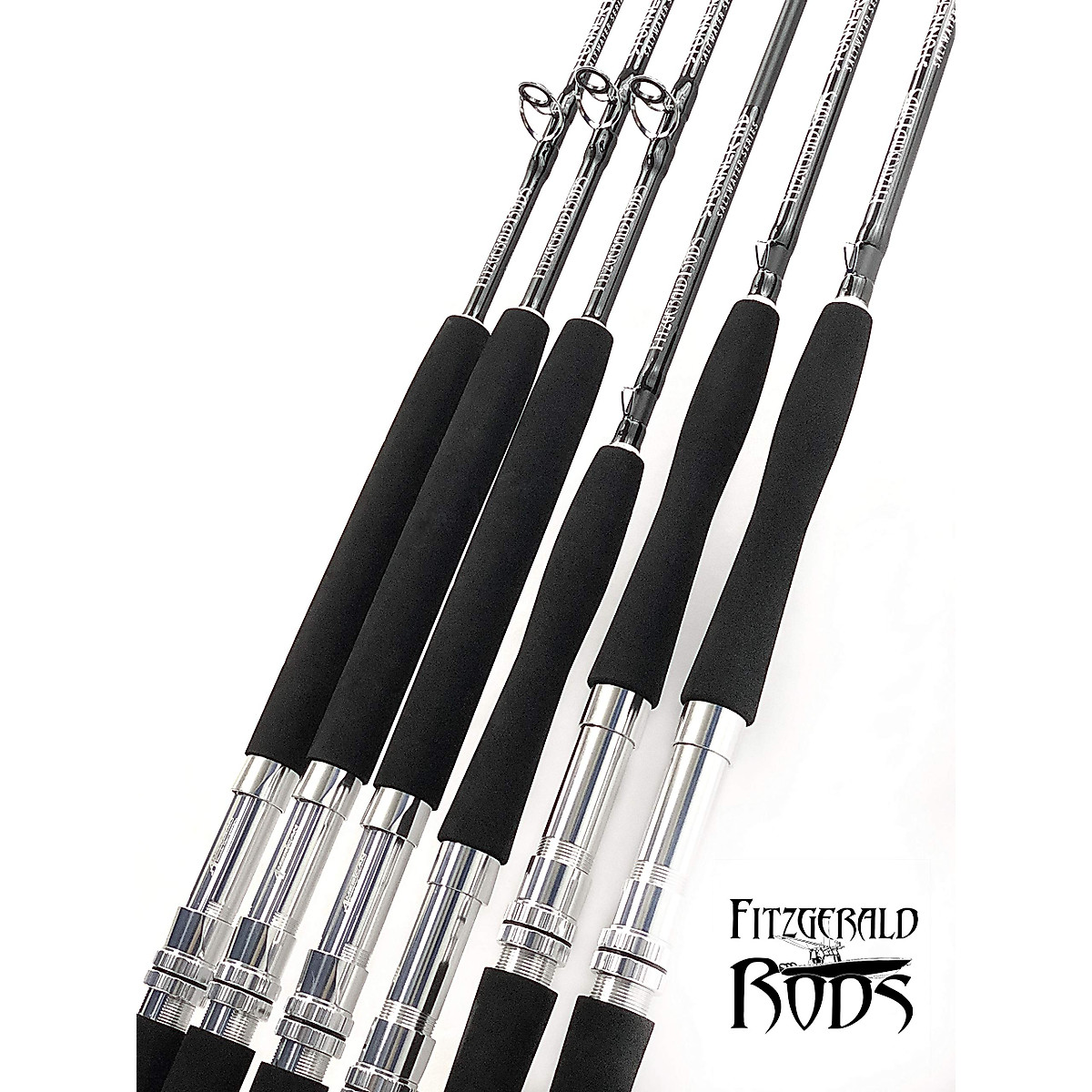 Fitzgerald Fishing Stunner HD Saltwater 5’8"-6'6” Line Weight 40-150 Lb, 80-200 Lb & 20-80 Lb, Heavy, X-Heavy & XX-Heavy Conventional Offshore or Nearshore Rods Great for Snapper, Grouper, Dolphin