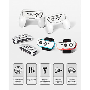 DEVASO Accessories Bundle for Nintendo Switch: Deluxe Waterproof Travel Case,Case & Screen Protector,Wireless Controller,Joystick Cap