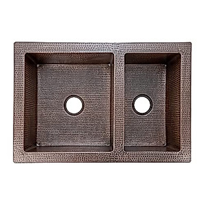 Copper kitchen Sink 60/40