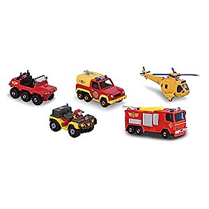 Majorette 7/203094002038 SLP GIFTPACK 5pcs Miniature Cars Set, Red/Yellow