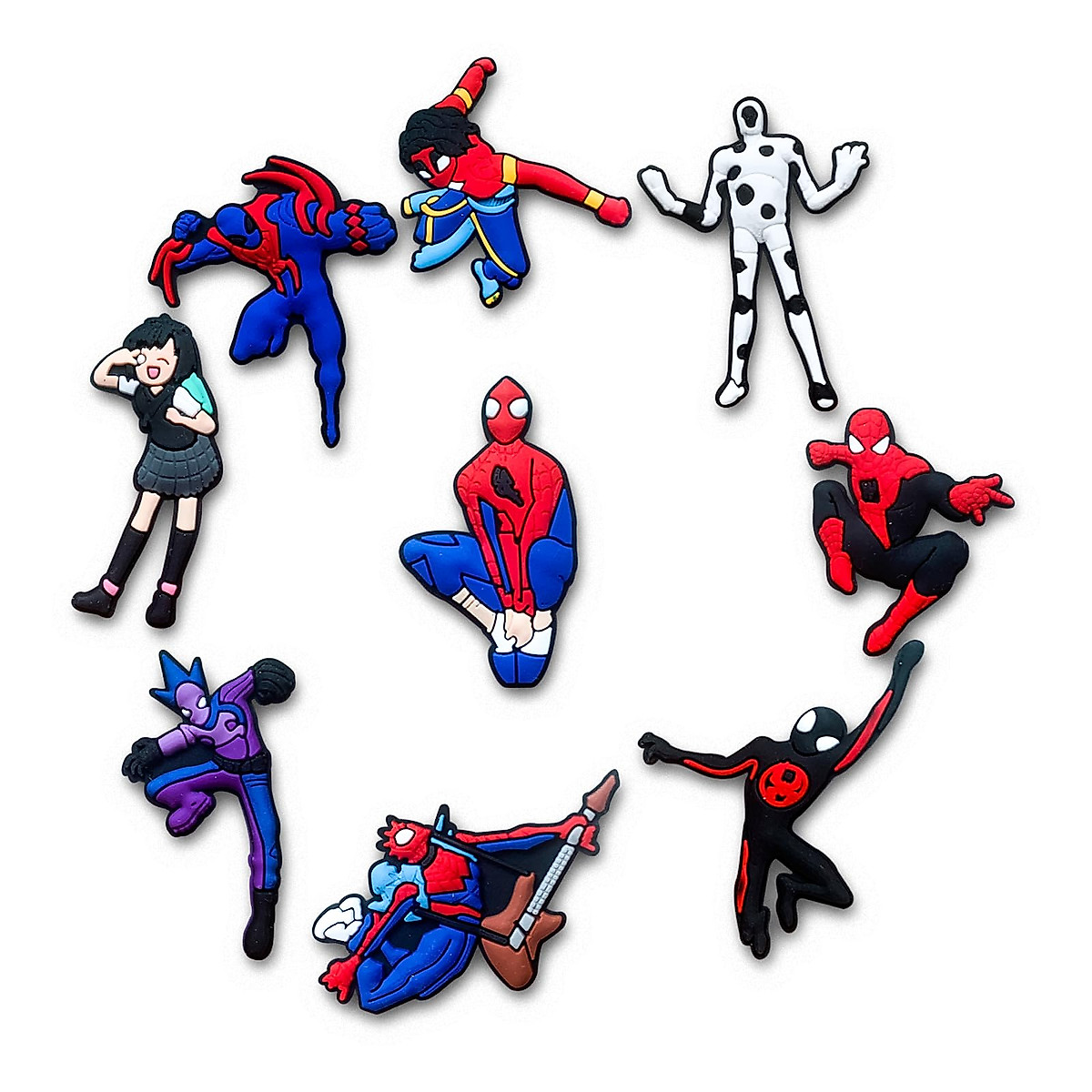 Zanerolan 25 40PCS Superhero Shoe Decoration Charms for Clog, Cartoon Hero Charms Accessories (25)
