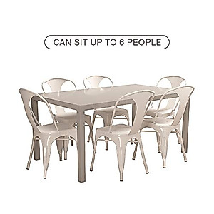 Novogratz Memphis Rectangular Dining Table, Gray