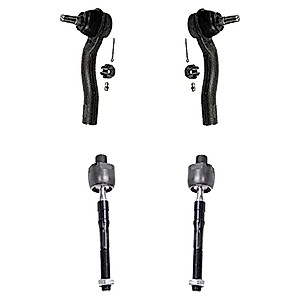 Detroit Axle - 10pc Front End Suspension Kit for 07-12 Ford Fusion Lincoln MKZ, 07-09 Mercury Milan, Lower Forward Rearward & Upper Control Arms Tie Rods 2007 2008 2009 2010 2011 2012 Replacement