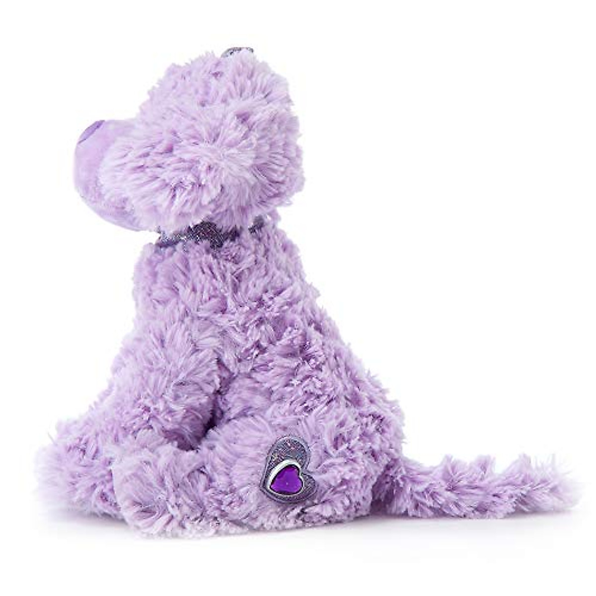 The Petting Zoo Scruffy Dog Stuffed Animal, Gifts for Girls, Purple Dog Plush Toy 9 Inches