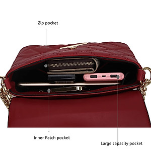 MKF Collection Shoulder Bag for Women, Crossbody Top-Handle Handbag Purse