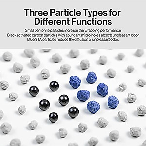 pidan Cat Litter Bentonite Vacuum Packing Ultra Absorbent and Fast Drying Clumping Within 3S with Activated Carbon (13.2lb×1bag)