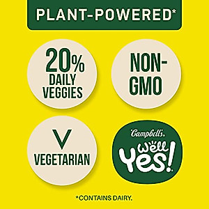 Campbell's Well Yes! Sipping Soup, Sweet Corn and Roasted Poblano Soup, Vegetarian Soup, 11.1 Oz Microwavable Cup (Case of 8)