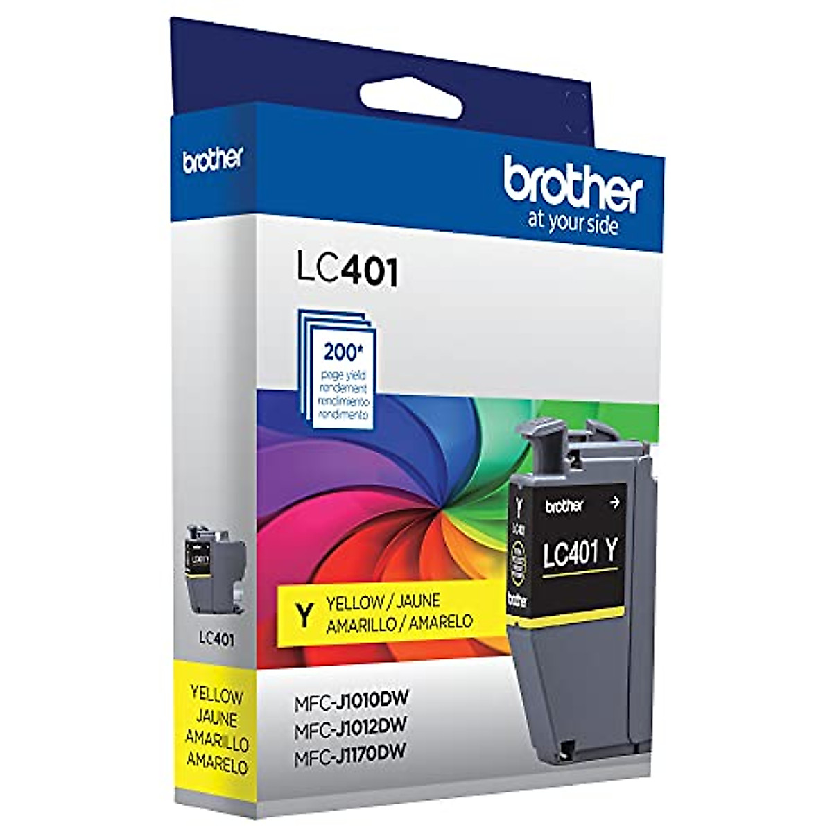 Brother Genuine LC401Y Standard-Yield Yellow Ink Cartridge