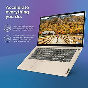 Lenovo Ideapad 3 Laptop, 14 Inch FHD Display, AMD Ryzen 7 5700U 8-Cores Processor, 8GB RAM, 512GB SSD, AMD Radeon Graphics, WiFi 6, Bluetooth, Windows 11 Home