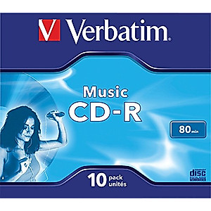 Verbatim CDR 80 Audio 10 Pack J/Case (16x)