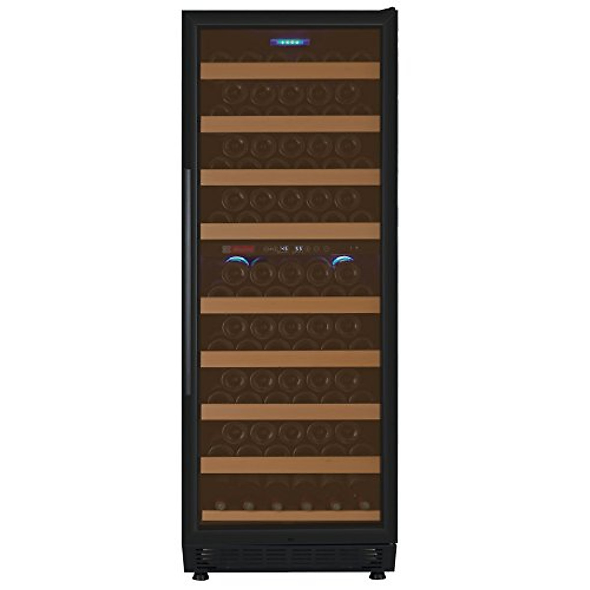 Allavino 24" Wide Vite II Tru-Vino 99 Bottle Dual Zone Black Right Hinge Wine Refrigerator