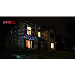 LedMAll® Remote Controllable RGB Moving Laser Outdoor Garden Landscape Light Red, Green and Blue