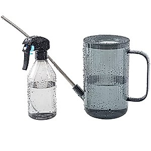 Indoor Plant Watering Can(34oz), Watering Can for Indoor Plants, Flowers, Succulents, with Plant Mister Spray Bottle(10oz)