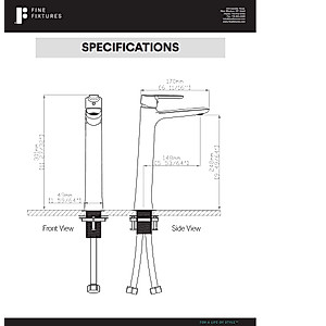 Fine Fixtures Round Single Hole Vessel Sink Bathroom Faucet, Satin Nickel
