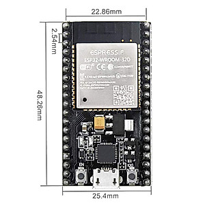 HiLetgo ESP-WROOM-32 ESP32 ESP-32S Development Board 2.4GHz Dual-Mode WiFi + Bluetooth Dual Cores Microcontroller Processor Integrated with Antenna RF AMP Filter AP STA for Arduino IDE