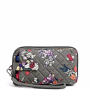 Vera Bradley Women's Cotton Smartphone Wristlet With RFID Protection, Hope Blooms - Recycled Cotton, One Size