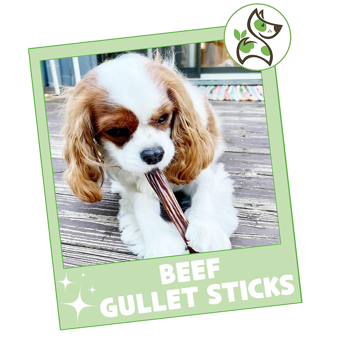Nature Gnaws Beef Gullet Sticks for Dogs 5-6" (30 Count) - Natural Beef Jerky Stick Dog Chew Treats - Rawhide Free