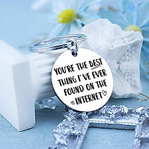 igvean Valentine Gifts for Him Funny Boyfriend Gifts Anniversary Birthday Gifts for Him Boyfriend Romantic Gift for Her Keychain for Boyfriend