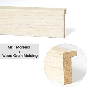 Frametory 16x20 Picture Frame with Mat for 11x14 Picture - Country Rustic Style - High Definition Glass Wide Molding - Vertical or Horizontal Preinstalled Wall Mounting Hardware (Rustic Beige, 1 Pack)