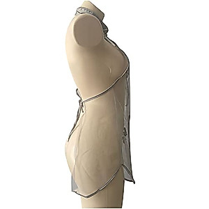 Women's Sexy Lingerie for Sex Naughty Play Mesh Embroidery Sheer Babydoll Teddy Lingerie Thong Slutty Pajama Nightgown Beige