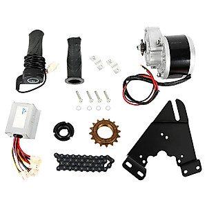 LyeXD 24V 250W Electric Bicycle Motor Kit, E-Bike Conversion Kit, Bike Motor Retrofit w/Motor Controller for 16''-28'' Wheel Motor Conversion Chain Kit (Battery not Included)