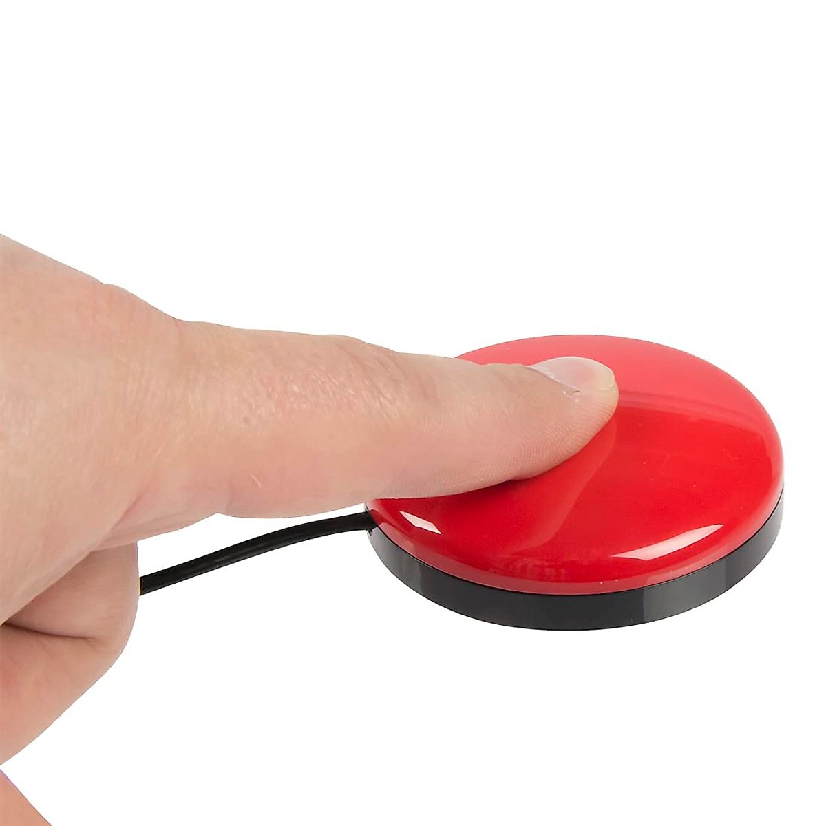 AbleNet Buddy Button Switch Red - Assistive Technology Interactive Switch for Communication and Accessible Play - Product# 57100