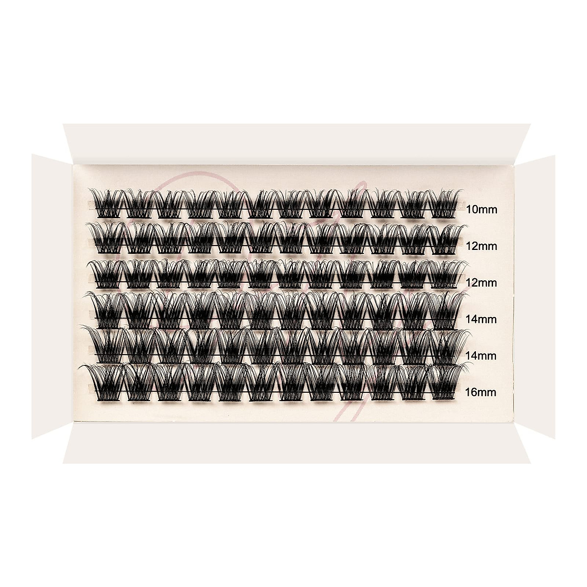 Lash Clusters DIY Eyelash Extension 72 pcs D Curl Cluster Lashes Individual Lashes Cluster Lashes Wisps Reusable Eyelash Segments Professional Makeup for Self-application (Wisp 03 mix 10-16mm)
