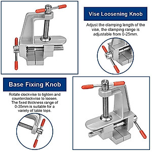 TANJIN Mini Jeweler Table Clamp Small Hobby Bench Vice Jewelers Hobby Clamps Craft Table Repair Tool Portable Work Bench Vise