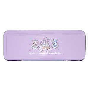 Twin Stars Little Pencil Pen Stationery Metal Box Makeup Tool Brush Holder Storage Case Tin