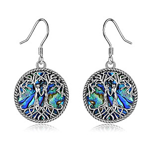 YFN Sister Gifts from Sister, Sterling Silver Always My Sister Forever My Friend Sister Earrings Jewelry, Birthday Jewelry Gift for Sisters (Always My Daughter Forever My Friends)